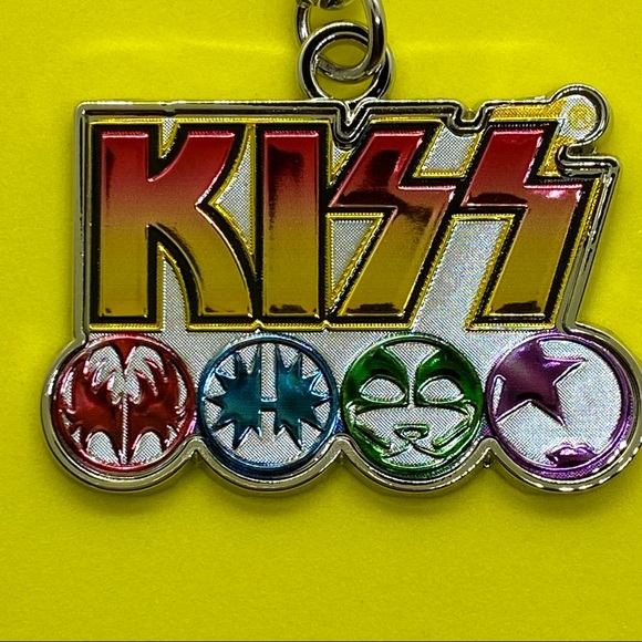 Accessories | Kiss Rock Band Metal Keychain With Iconic Multi Color ...